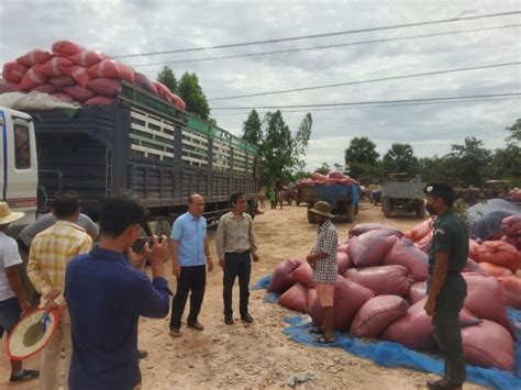 ឧកញ៉ា សុង សារ៉ន ចុះជួយប្រជាកសិករ មិនឱ្យតម្លៃស្រូវទាបជាង ១០៣៥រៀល ក្នុងមួយគីឡូក្រាម