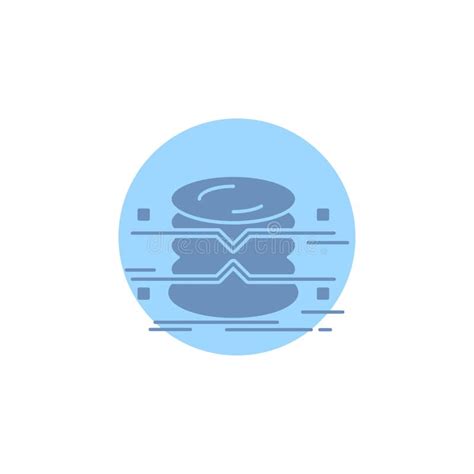 Database Data Architecture Infographics Monitoring Glyph Icon Stock Vector Illustration Of