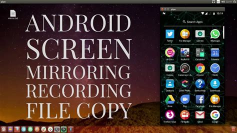 How To Mirror Record And Perform File Copying In Android Using Adb Youtube