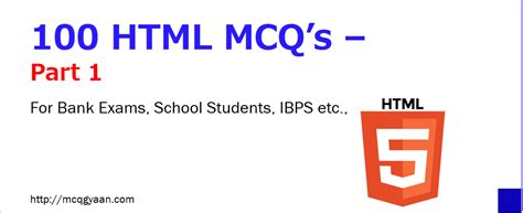 Html Mcq Quiz 25 Questions And Answers Set 1