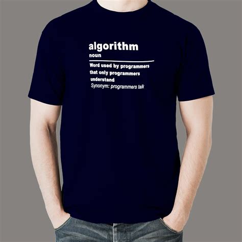 Algorithm Definition Funny Programming Definition T Shirt For Men