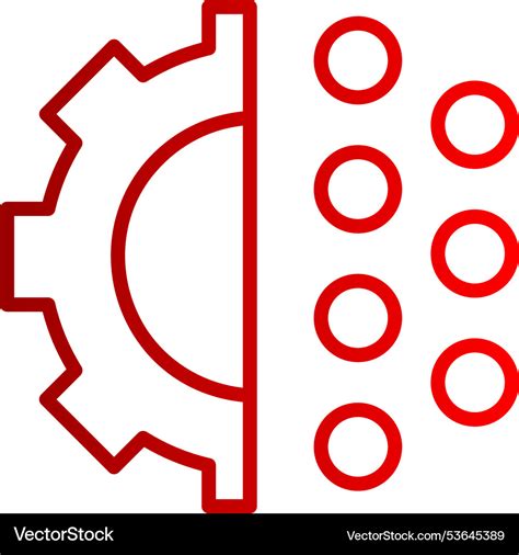 Digitalization Line Gradient Icon Royalty Free Vector Image