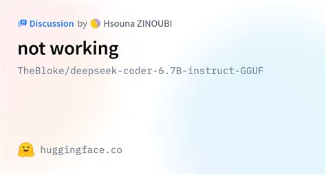 TheBloke Deepseek Coder B Instruct GGUF Not Working