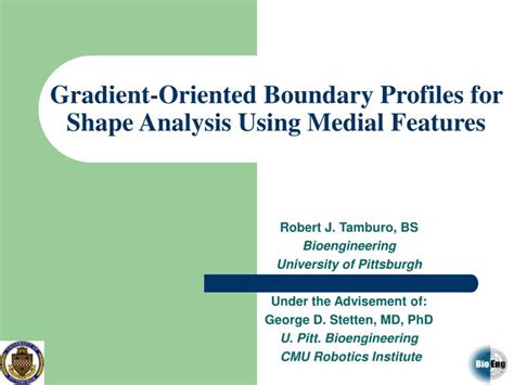 Ppt Gradient Oriented Boundary Profiles For Shape Analysis Using