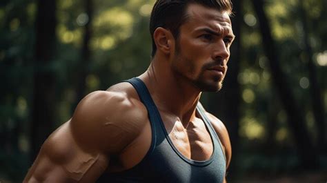 Dynamically Moving Figure In An Outdoor Setting Premium Ai Generated Image