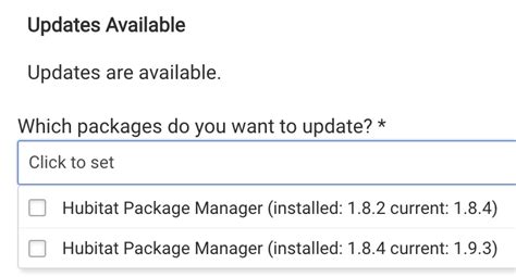 Hubitat Package Manager Shows 2 Versions Installed Hubitat Package