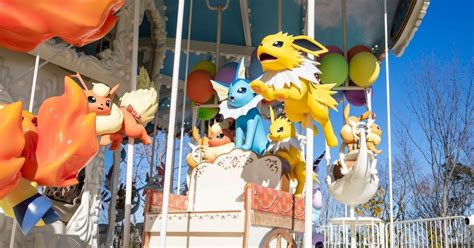 Pokepark Kanto สวนสนุกโปเกมอน เปิดภาพม้าหมุนอีวุยสุดคิวท์ Gamer Culture