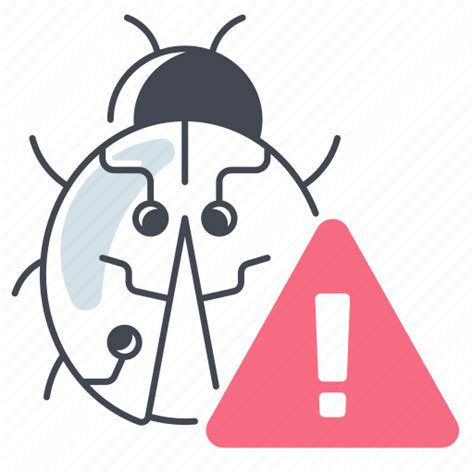 Bug Security Warning Alert Debug Debugging Testing Icon Download On Iconfinder