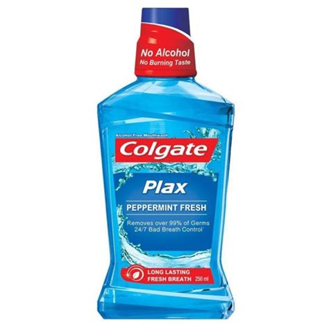 Colgate Plax Peppermint Blue 250ml Citimart