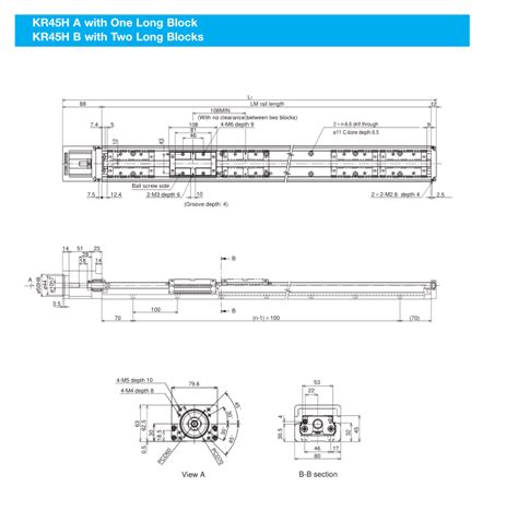 Thk Kr45hd With One Long Block Thk Lm Guide Actuator Thk Linear Hiwin