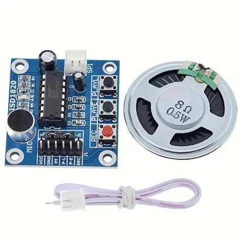 Tcerchi Isd1820 Kayıt Modülü Ses Modülü Arduino Isd1820 İçin Mikrofonlu