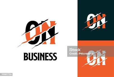 스크래치 효과 오렌지 블랙 타이거 On 문자 템플릿 로고 디자인 갈고리 발톱에 대한 스톡 벡터 아트 및 기타 이미지 갈고리