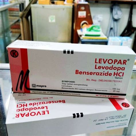 Jual Levopar Levodopa 100 Mg Benserazide 25 Mg Strip 10 Tablet