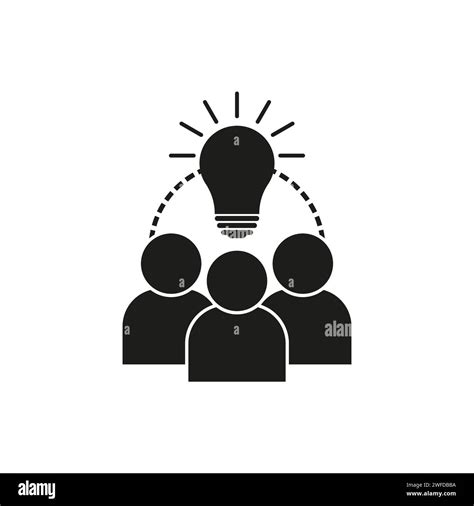 Collaboration Idea Icon Entrepreneurship Sign Collaborate Symbol