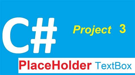 Csharp Project 3 Create A Placeholder Textbox In Login Windows Forms Youtube