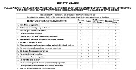 8 Online Questionnaire For Heuristic Evaluation Download Scientific Diagram