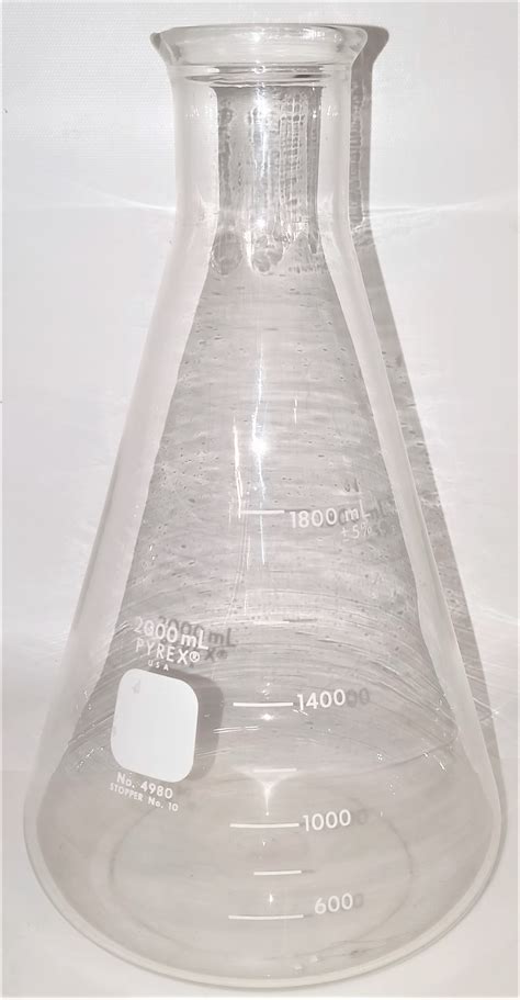 Used Corning Pyrex 4980 And Equivalent Narrow Mouth 2l Erlenmeyer Flask For Sale At Chemistry R