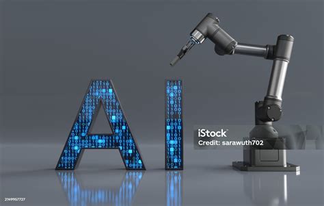 Ai를 사용하여 인간을 대체하는 인공 지능 기술 3d 일러스트레이션 0명에 대한 스톡 사진 및 기타 이미지 0명 개념