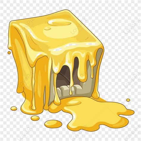 녹는 버터 클립 아트 만화 토스트 조각 그리기 꿀 떨어지는 사방 벡터 Png 일러스트 무료 다운로드 Lovepik