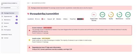 Crowdstrike Npm Packages Hit By Supply Chain Attack