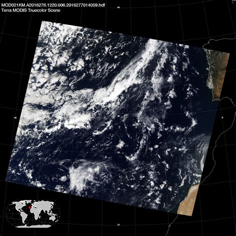 modis atmosphere images l1b granules content frame