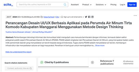 Perancangan Desain Ui Ux Berbasis Aplikasi Pada Perumda Air Minum Tirta Komodo Kabupaten