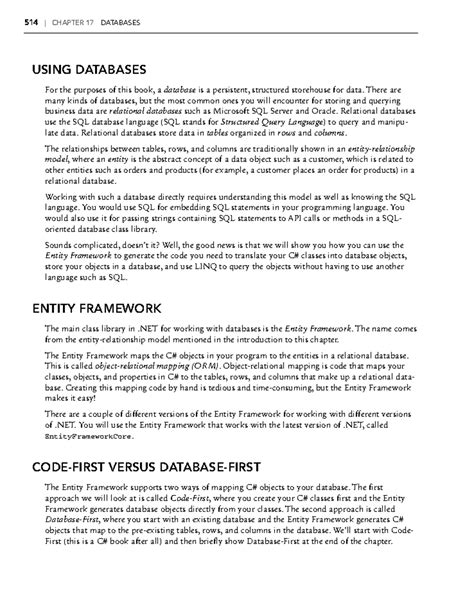 514 Chapter 17 Databases And Entity Framework Overview Studocu
