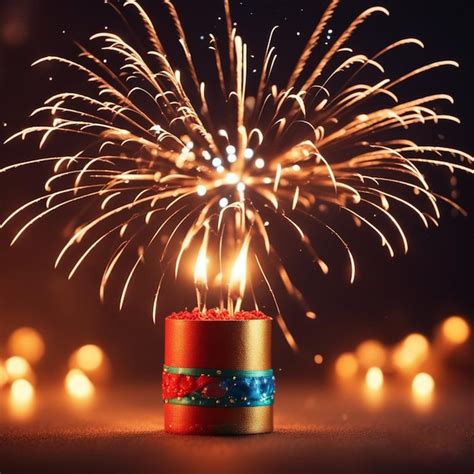 Premium Ai Image Firecracker Design For Diwali Festival Wallpaper