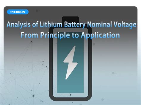 Analysis Of Lithium Battery Nominal Voltage From Principle To Application