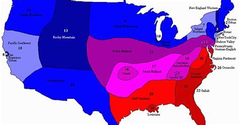 Dialect Map Of American English Imgur