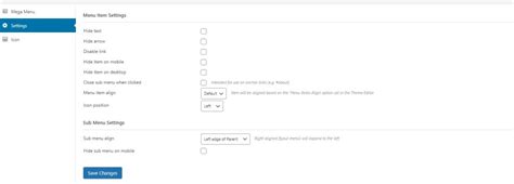 WordPress Max Mega Menu Plugin Honar Systems