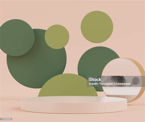 3d는 깨끗한 배경으로 추상 지구 톤 연단을 렌더링합니다 간단한 기하학적 모양을 가진 현대 유행 진열대 화장품 제품 및 프레젠테이션을 보여주기 위한 빈 받침대 0명에 대한