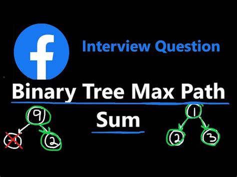 Binary Tree Maximum Path Sum DFS Leetcode Python YouTube