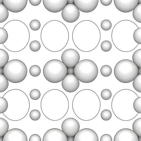 Seamless Tile Pattern Of Bubble Textures On A Soft Gray Background Premium Ai Generated Vector