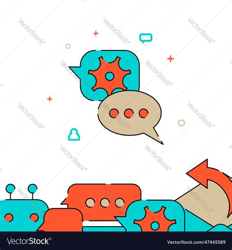 Contacting Technical Support Filled Line Icon Vector Image