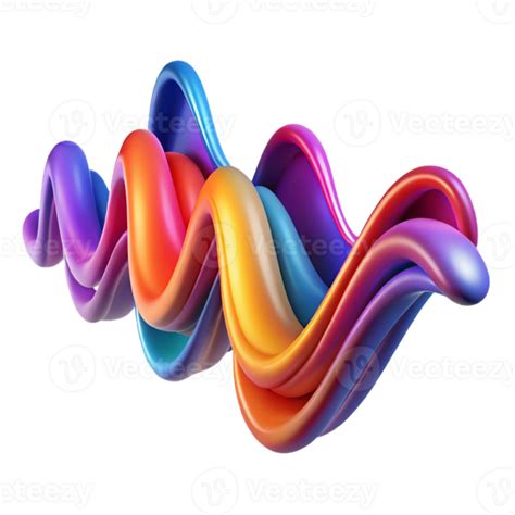 Dramatic Minimalist An Abstract Representation Of Sound Waves Using Vibrant Colors And Flowing