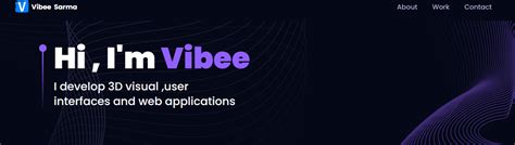 GitHub Vibeesarma D React JS Portfolio