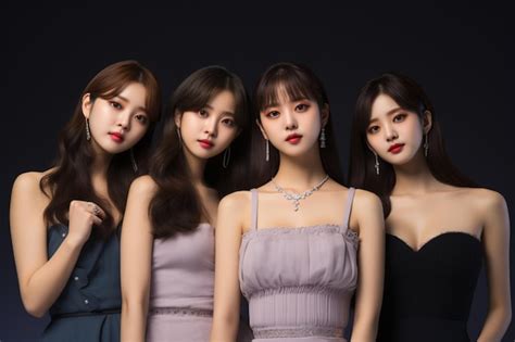 Premium Ai Image Korean K Pop Idol Girls Group Delicate And Clear