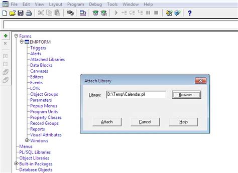 Learn How To Attach Plsql Library In Oracle Forms