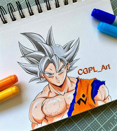 How To Draw Mui Goku Step By Step