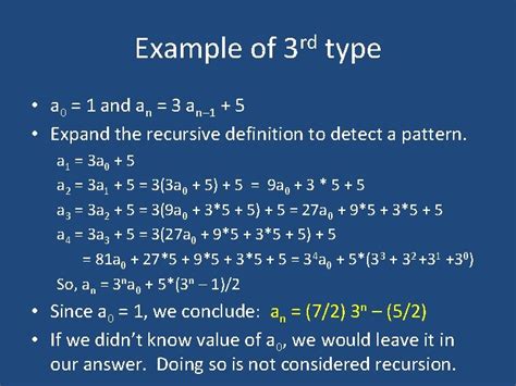 Recursion Review Of Recursive Functions Recursive Definitions Contrast