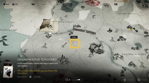 Ghost Of Yotei Houndmaster Toyotaro Bounty Location