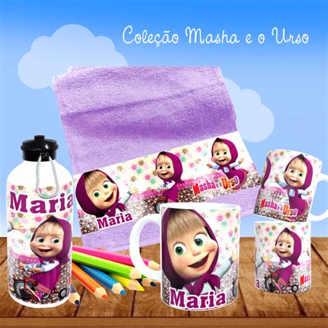 Masha E O Urso Kit Escolar Nick Design
