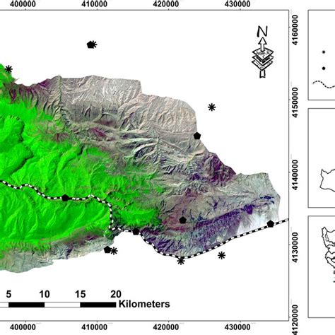 Map Of Gnp In The Northeast Of Iran With The Location Of Sampling Sites