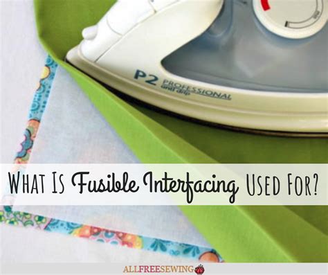 How To Use Fusible Interfacing