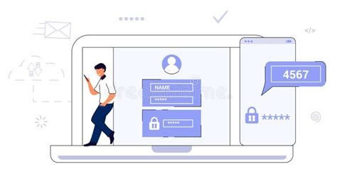 2 Step Authentication Two Steps Verification Code Stock Illustrations 26 2 Step Authentication