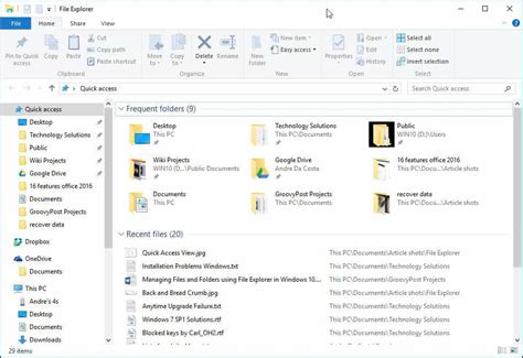 Windows Tip Manage Files And Folders With File Explorer