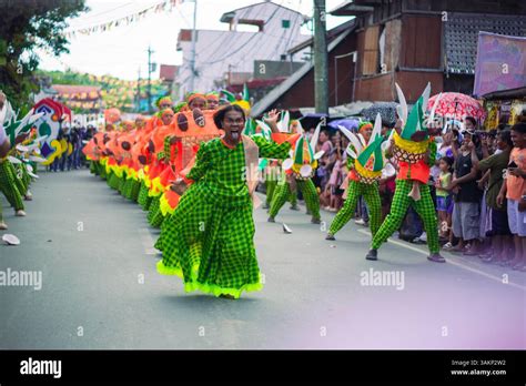 Odiongan Romblon Philippines April 10 2025 Colorful Costumes Of