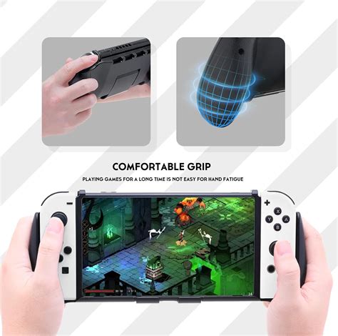 Buy Switch Grip Ergonomic Switch Oled Grip With Stand And Game Slots Comfortable And Sturdy