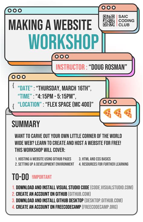 Making A Website Workshop Saic Coding Club Events The Ats Community